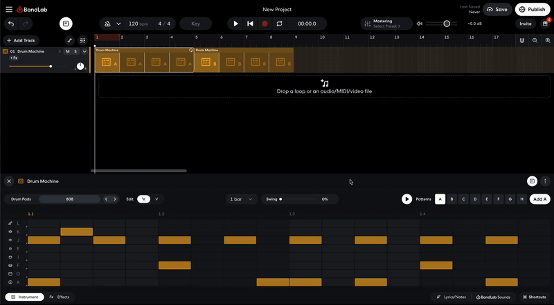 How do I use the Drum Machine? – BandLab Help Center